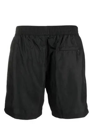 Dolce & Gabbana Logo-plaque Drawstring Swim Shorts - Black
