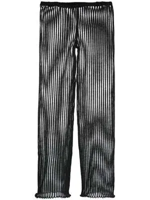 A. ROEGE HOVE Patricia Striped Sheer Loose Trousers