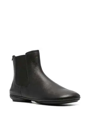 Camper Right Nina Leather Ankle Boots - Black