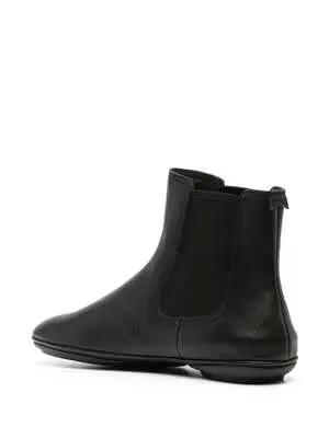 Camper Right Nina Leather Ankle Boots - Black