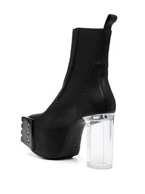 Rick Owens Luxor Grilled 130mm Ankle Boots