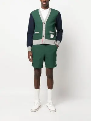 Thom Browne Waffle-effect Drawstring Shorts