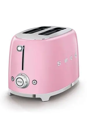 SMEG Logo-plaque Stainless-steel Toaster - Pink