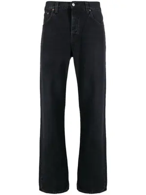 Nudie Jeans Rad Rufus Straight-leg Jeans - Black