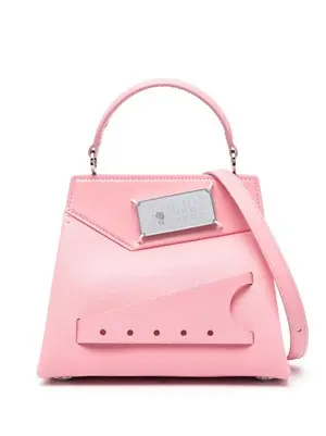 MAISON MARGIELA Snatched Leather Shoulder Bag - Pink