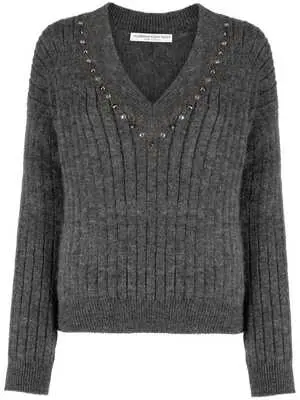 Alessandra Rich Studded Sweaters For Women