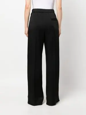 JIL SANDER Satin-finish Wide-leg Trousers