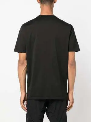 C.P. COMPANY Logo-patch Cotton T-shirt - Black