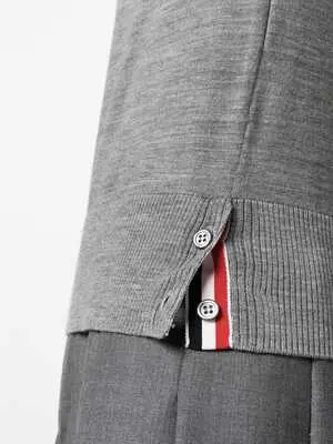 Thom Browne Turtleneck Short-sleeve Jumper - Grey