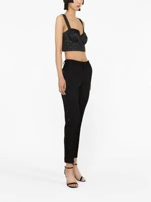 Moschino Crystal-embellished Corset Top