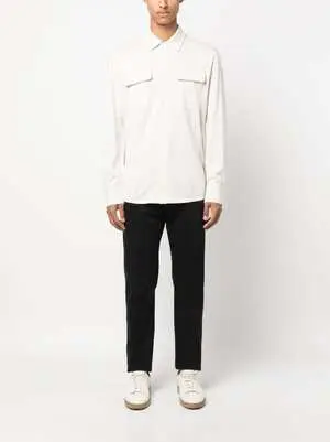 Brunello Cucinelli Long-sleeve Cotton Shirt - Neutrals