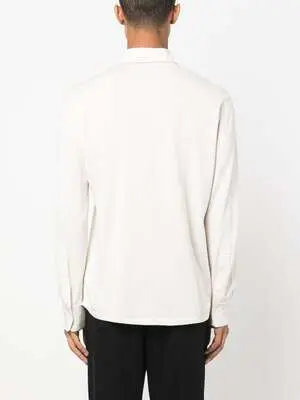 Brunello Cucinelli Long-sleeve Cotton Shirt - Neutrals