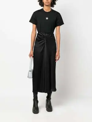 Stella McCartney Twist-detail Draped Midi Skirt
