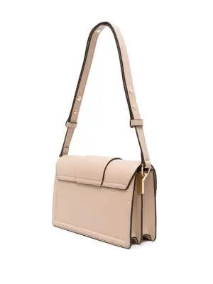 Moschino Heart Plaque Shoulder Bag - Neutrals