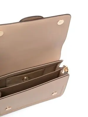 Moschino Heart Plaque Shoulder Bag - Neutrals