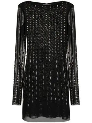 Patrizia Pepe Crystal-embellished Minidress