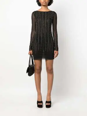 Patrizia Pepe Crystal-embellished Minidress