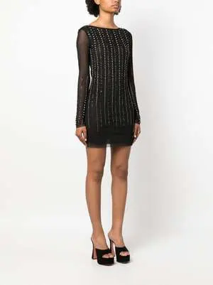 Patrizia Pepe Crystal-embellished Minidress