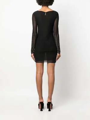 Patrizia Pepe Crystal-embellished Minidress