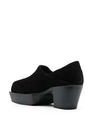 Eckhaus Latta 65mm Cowboy Leather Clogs