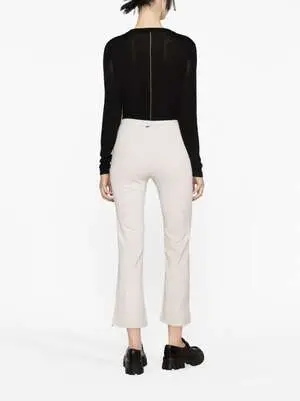 Herno Cropped Trousers - Neutrals