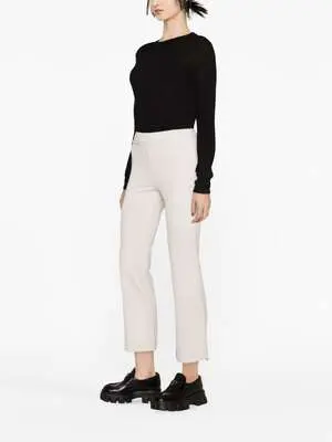 Herno Cropped Trousers - Neutrals