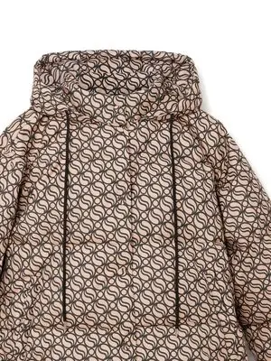 Stella McCartney S-wave Hooded Puffer Jacket - Brown