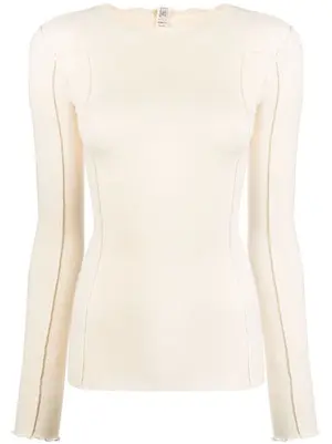 BASERANGE Omato Organic-cotton Top - White