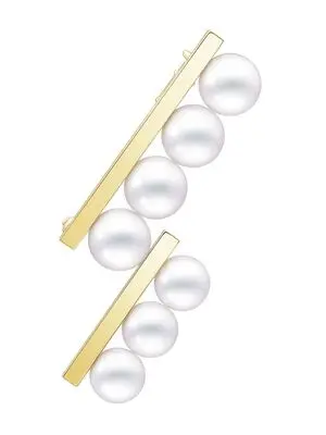 TASAKI 18kt Yellow Akoya Pearl Brooch - Gold