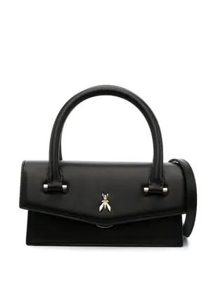 Patrizia Pepe Fly Bamby Leather Bag - Black