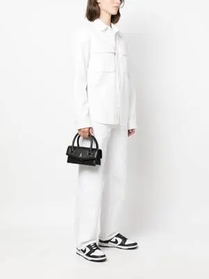 Patrizia Pepe Fly Bamby Leather Bag - Black
