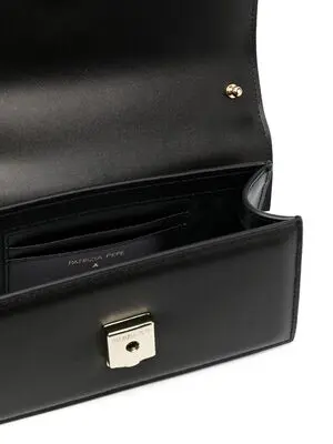 Patrizia Pepe Fly Bamby Leather Bag - Black