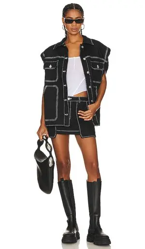 BY.DYLN Cooper Mini Skirt - Black