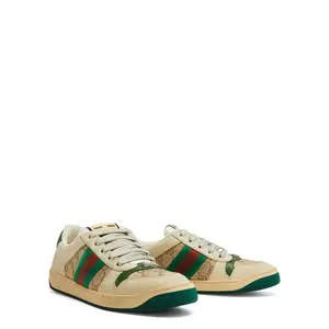 Gucci Screener Panelled Nubuck Sneakers
