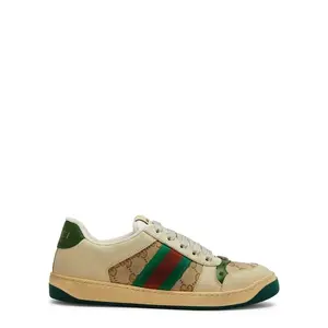 Gucci Screener Panelled Nubuck Sneakers