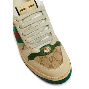 Gucci Screener Panelled Nubuck Sneakers