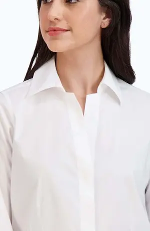 Foxcroft Taylor Stretch Shirt - White