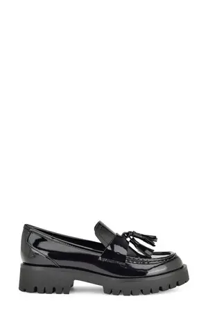 Nine West Garry Platform Tassel Loafer - Black Patent