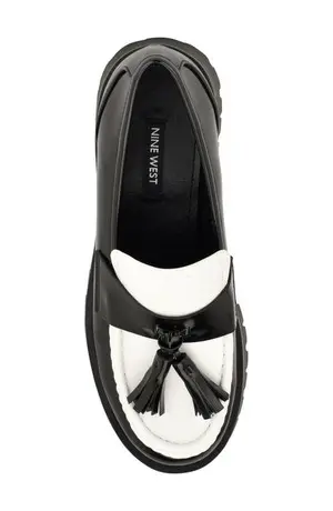 Nine West Garry Platform Tassel Loafer - Blk01
