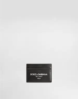 Dolce & Gabbana Calfskin Card Holder With Logo - Multicolor