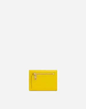 Dolce & Gabbana Dauphine Calfskin French-flap Wallet - Yellow