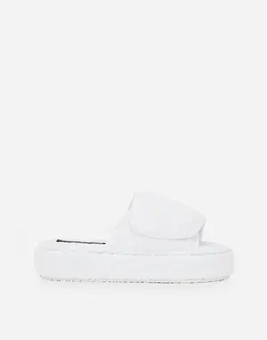 Dolce & Gabbana Terry Cotton Plateau Slides - Multicolor