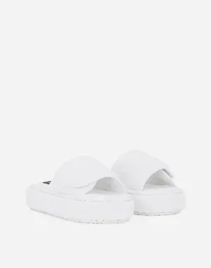 Dolce & Gabbana Terry Cotton Plateau Slides - Multicolor