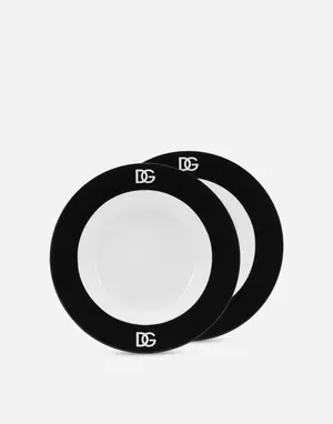 Dolce & Gabbana Set 2 Porcelain Soup Plates - Multicolor