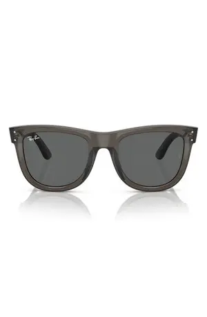 Ray-ban Reverse Wayfarer Square Sunglasses - Dark Grey