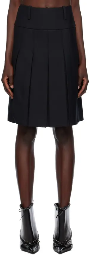 FAX COPY EXPRESS Fax Copy Express SSENSE Exclusive Midi Skirt - Black