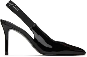Versace Versace Jeans Couture Black Scarlett Slingback Heels - E899 Black