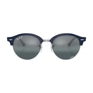 Ray-ban Clubround Chromance Sunglasses - Blue_on_silver_silver_blue