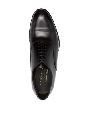 HENDERSON BARACCO Polished-finish Leather Oxford Shoes - Black