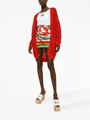 Dolce & Gabbana Open-knit Cotton Cardigan